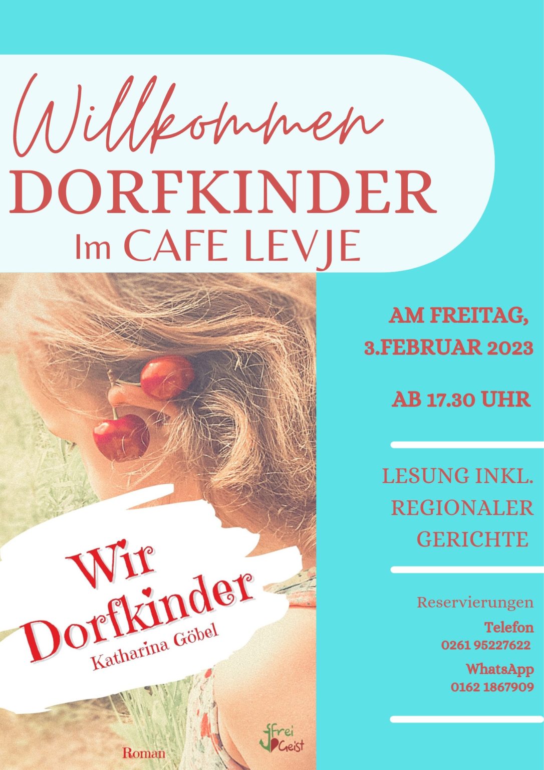 Willkommen Dorfkinder - Lesung mit Katharina Göbel aus Neuerscheinung "Wir Dorfkinder ...